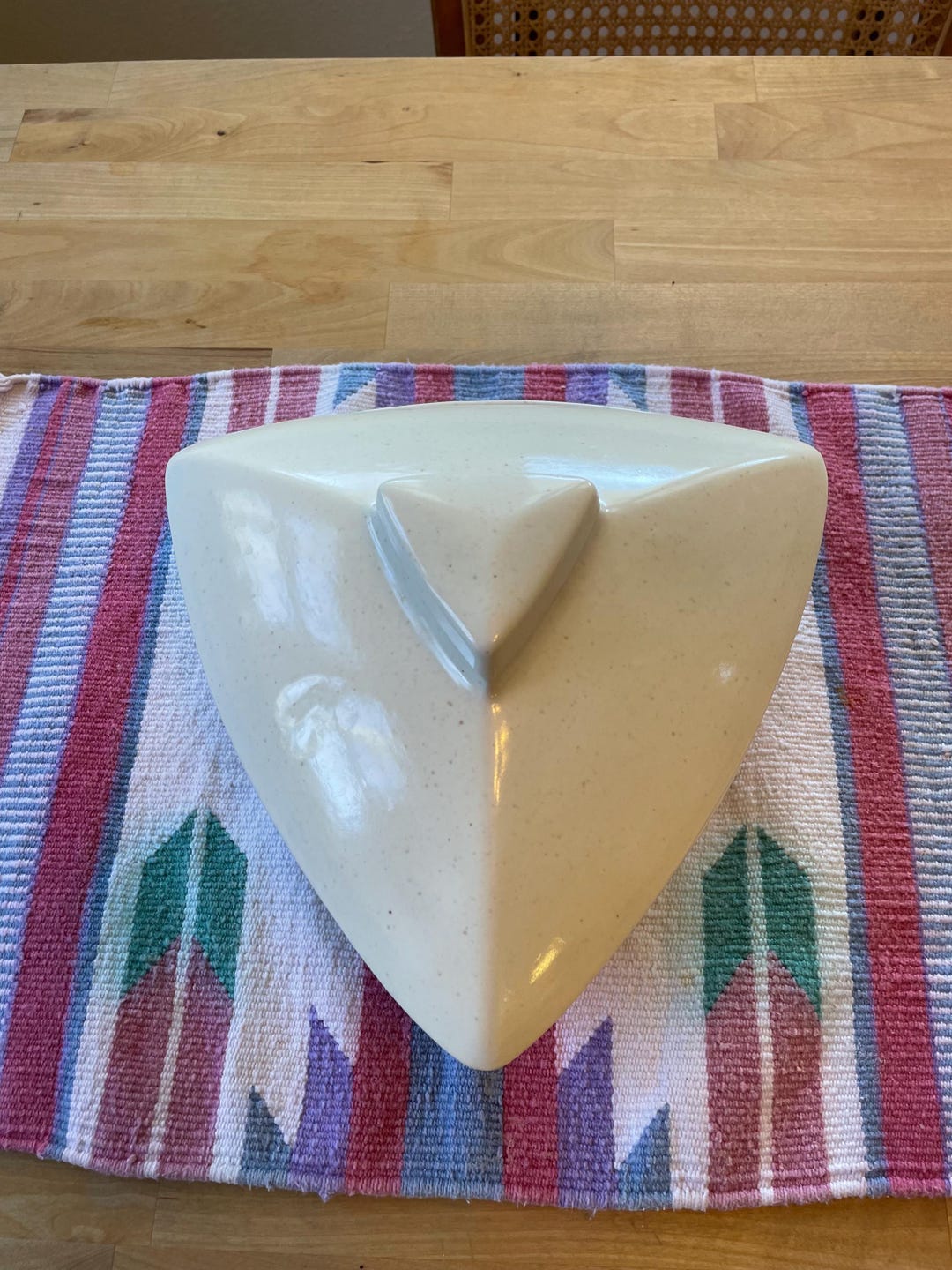 Santa Anita Ware MCM Serving Set Covered Speckled Triangle Shaped Made ...