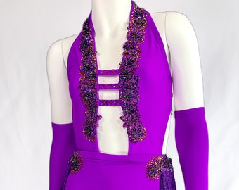 Purple Dance Costume - Etsy