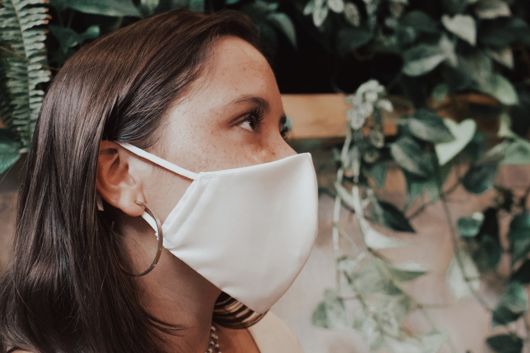 The Satin Mask- Handmade Satin Face Covering - Etsy