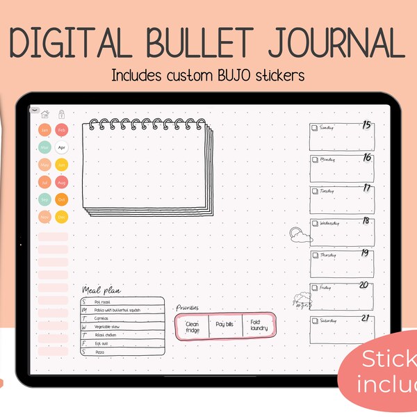 Future Log Stickers - Etsy