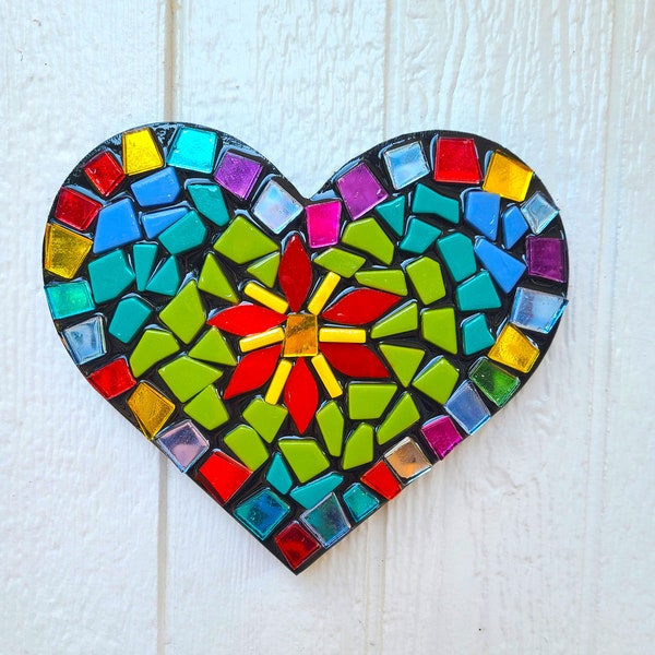 Mosaic Heart - Etsy
