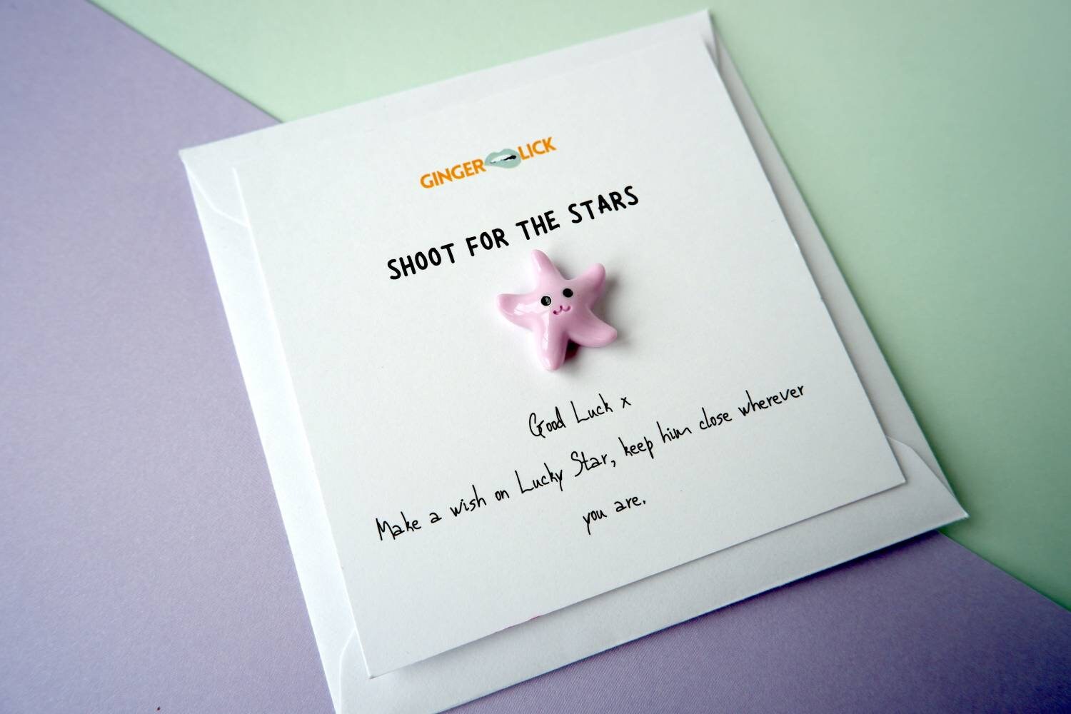 Lucky Charm Good Luck Card Good Luck New Job Leaving - Etsy