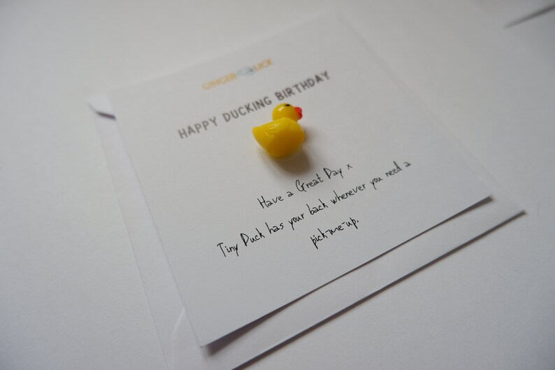 Funny Birthday Card Duck Birthday Card Happy Ducking - Etsy