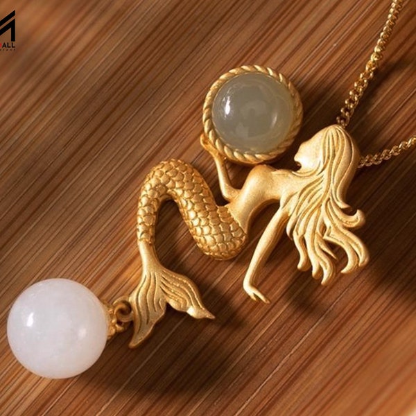 Mermaid Pendant - Etsy