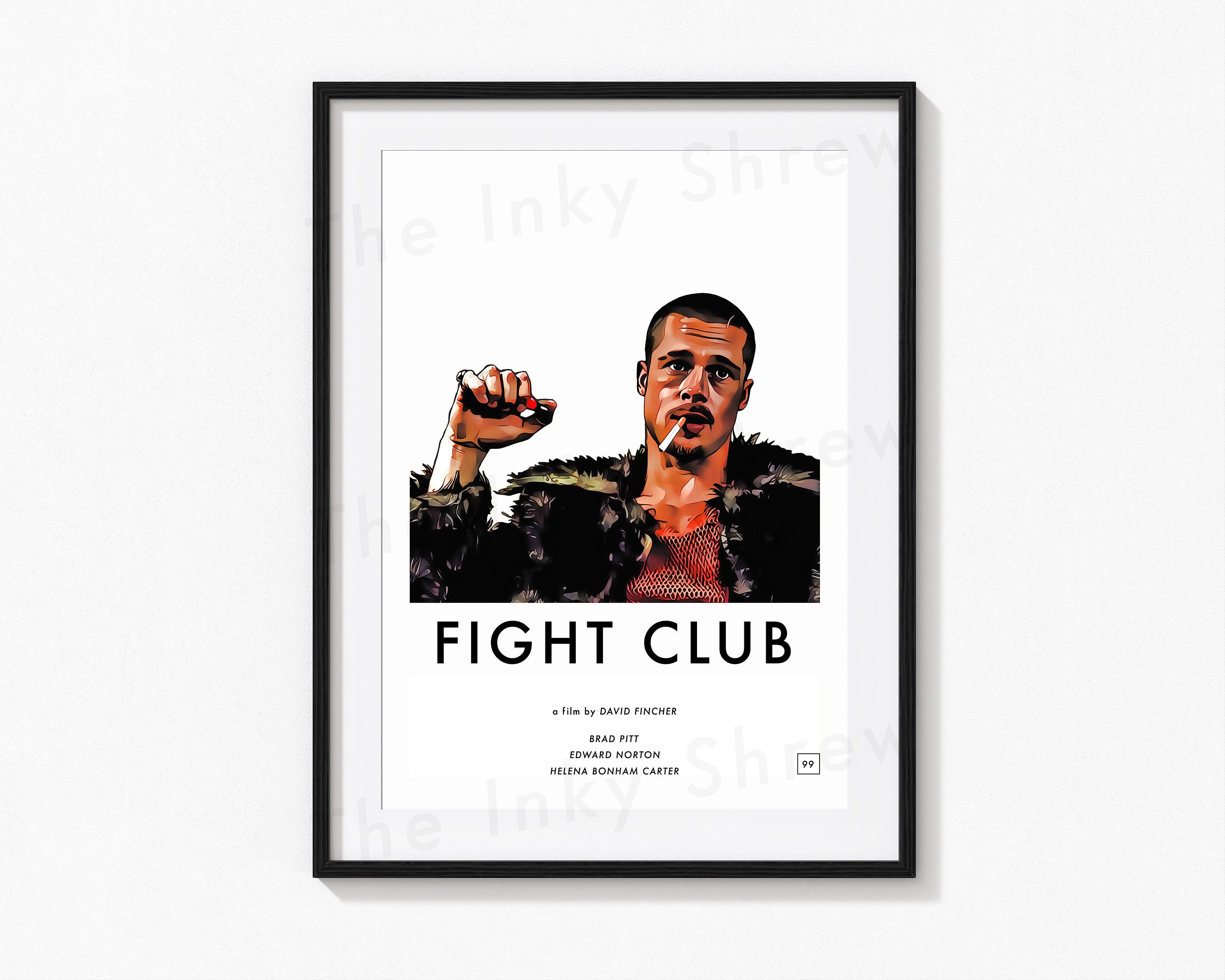 Fight Club Poster Brad Pitt