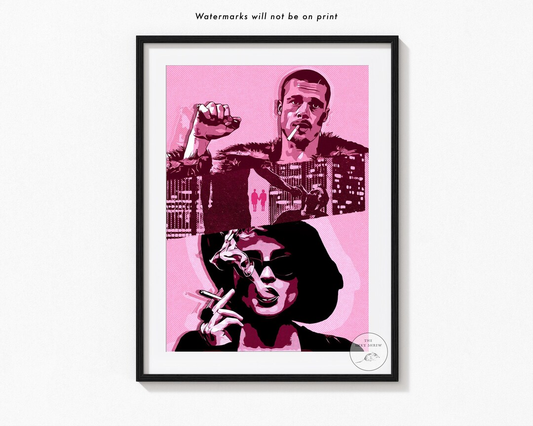 Fight Club Poster Fight Club Art Fight Club Tyler Durden Poster Tyler ...