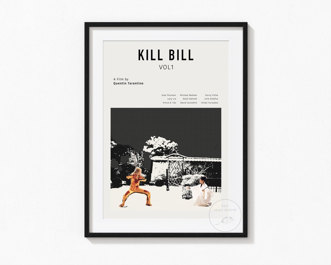 Kill Bill Minimalism Poster Kill Bill Print Kill Bill Movie Poster ...
