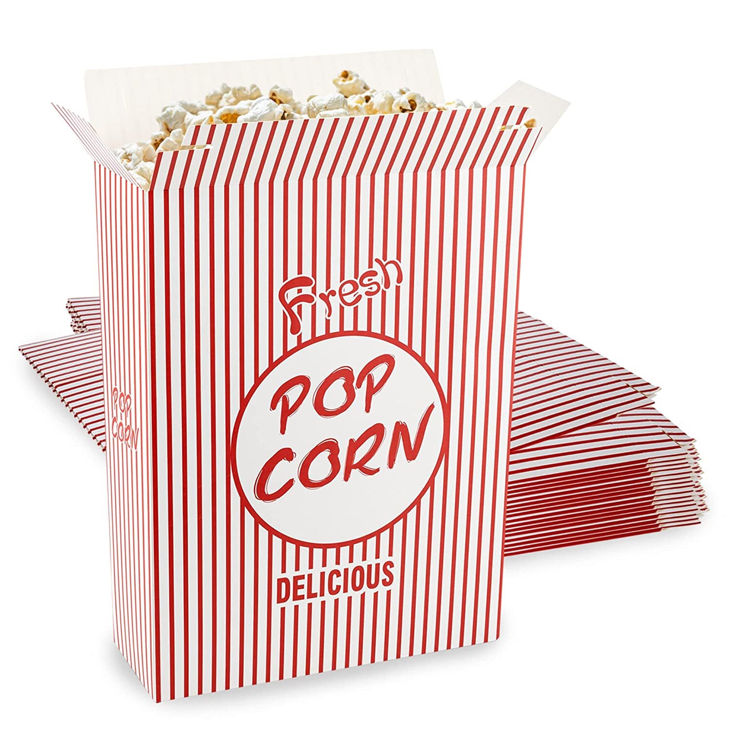 MT Products 6 Oz Paperboard Popcorn Boxes or Popcorn Buckets With ...
