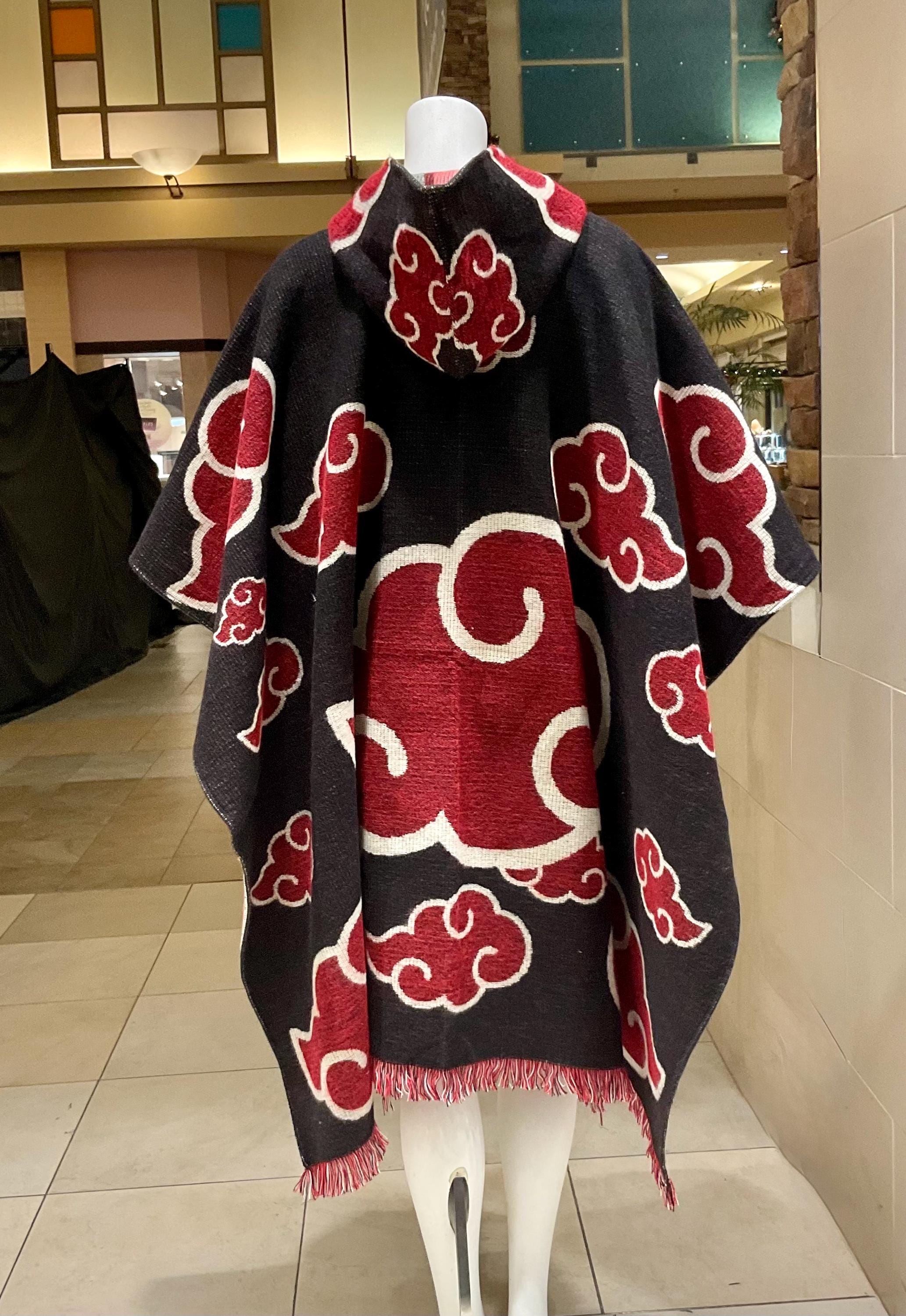 Handmade Alpaca Poncho, Naruto Anime, the Akatsuki Cloud, Soft Warm and ...