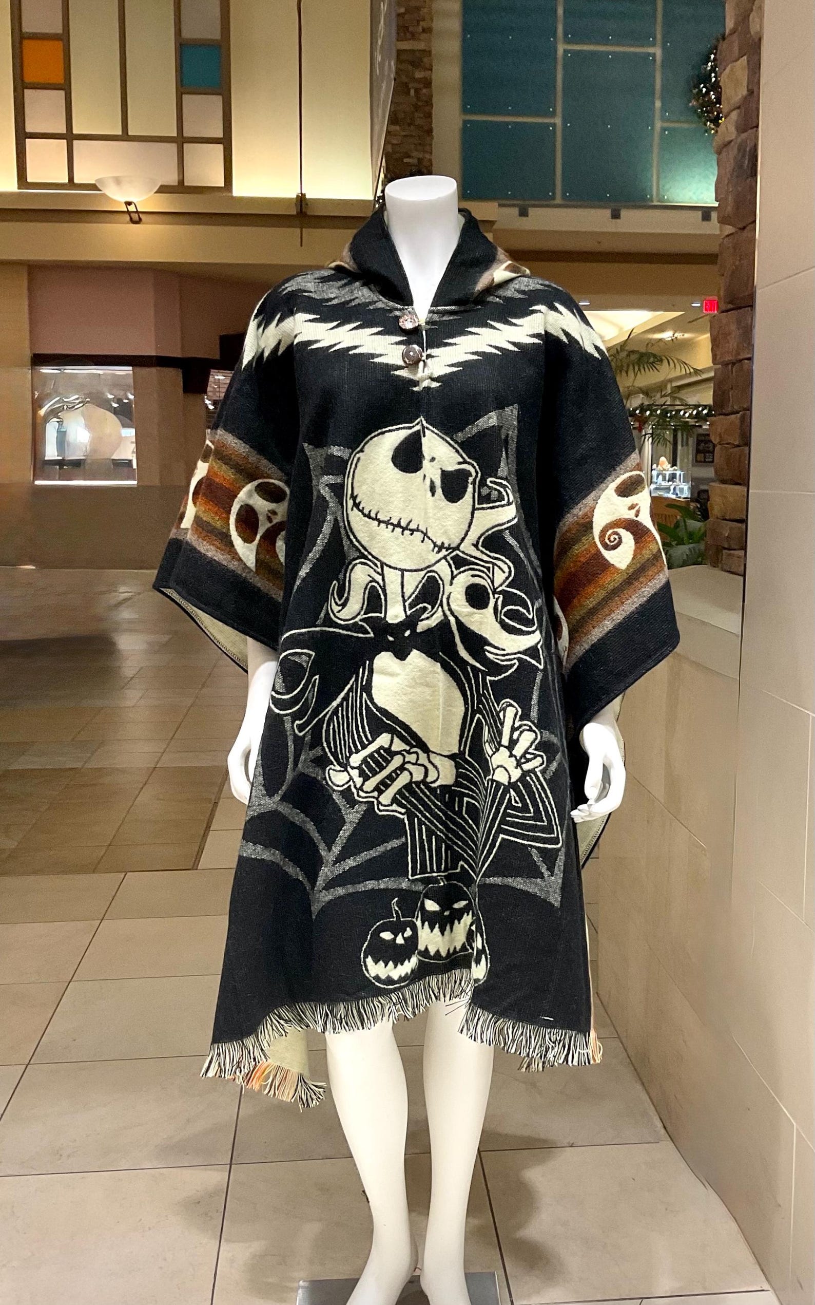 Style Alpaca Poncho, Jack Skellington, Handmade by Indigenous Hands ...