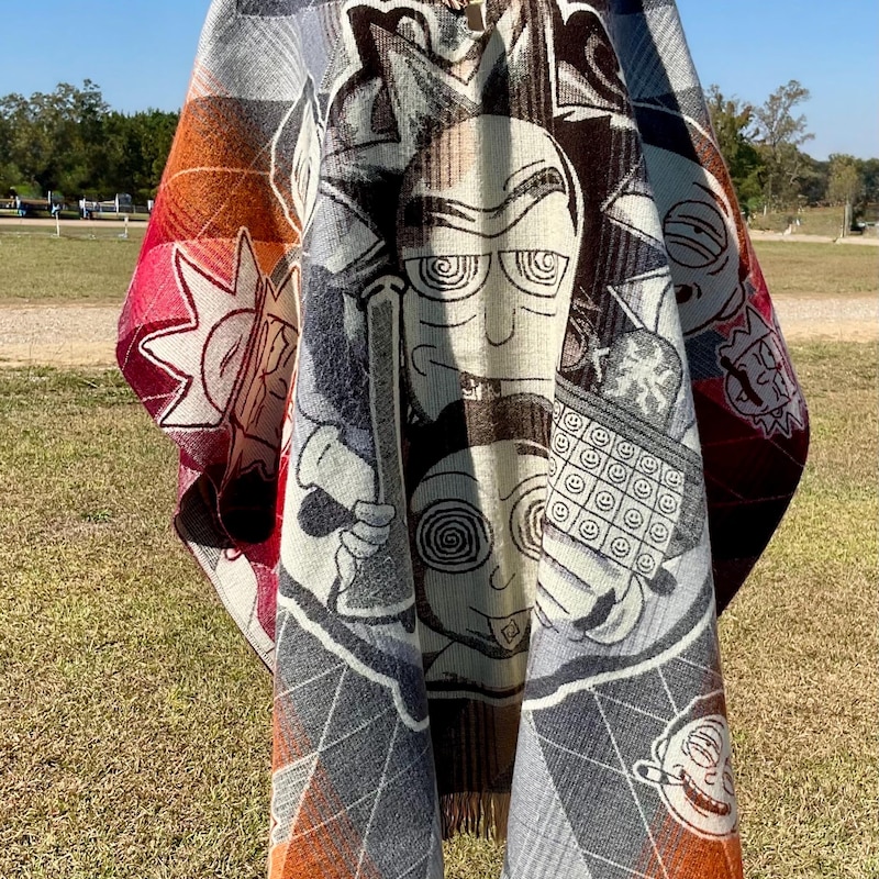 Alpaca Hooded Poncho Anime - Etsy