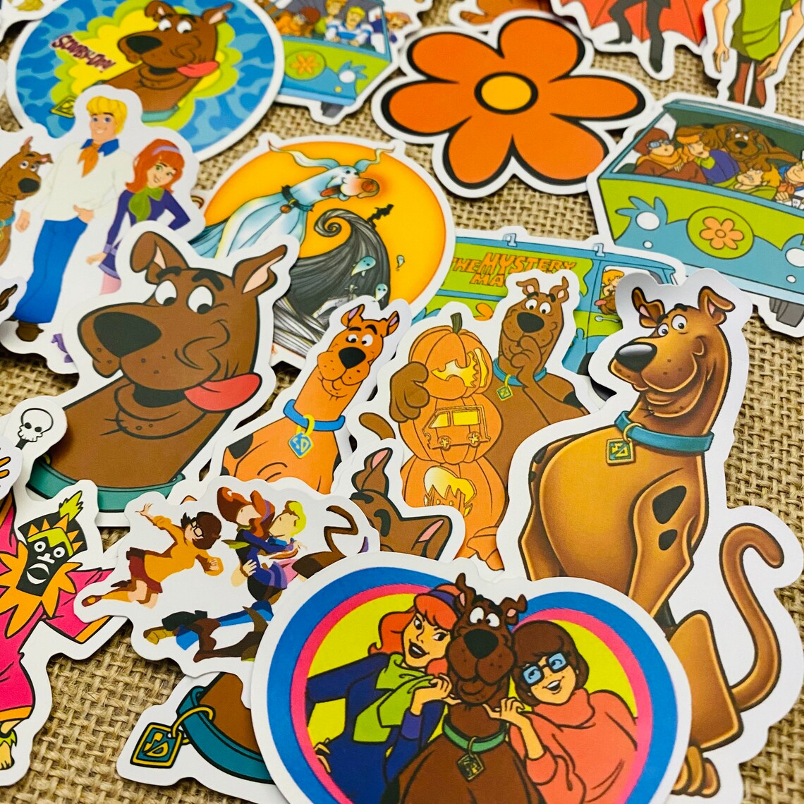 Scooby Doo Scooby Stickers Pack For Laptop Car Decal Macbook Etsy