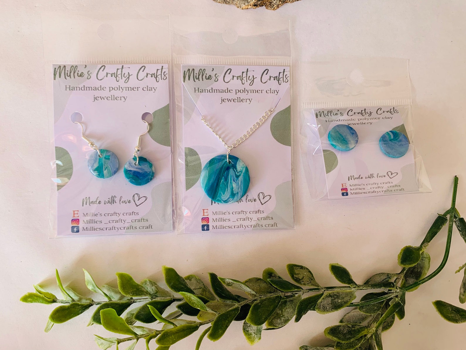 Sea / Polymer Clay Jewellery / Ocean Jewellery/ Handmade - Etsy