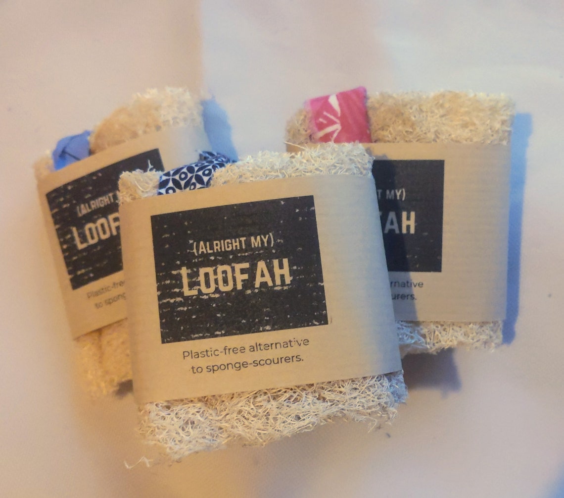 Loofah Scourer, Kitchen Scrubber, Loofah Sponge, Dish Sponge, Washing ...