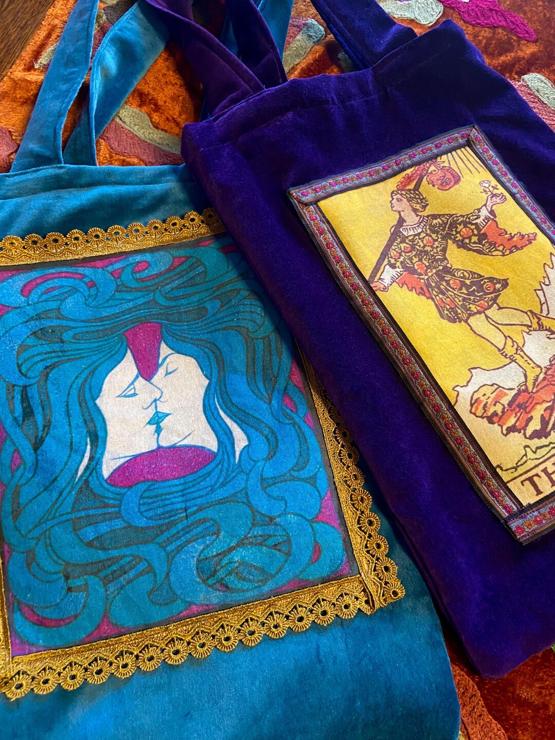 Juniper Velvet Renaissance Medieval Tapestry Tote Bag - Etsy