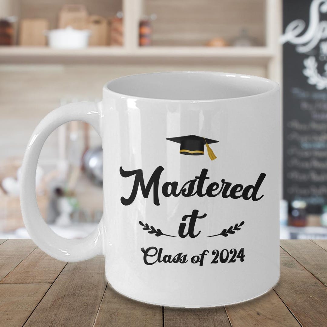 Master's Degree Mug, Graduation Degree Celebration, Funny Gift for ...