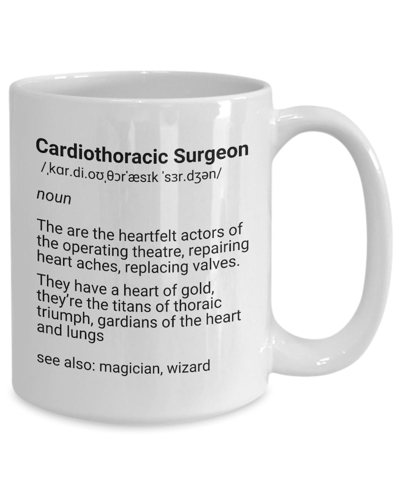 Cardiothoracic Surgeon Mug, Funny Gift for Cardiothoracic Surgeon ... Cardiothoracic Surgeon Mug, Funny Gift for Cardiothoracic Surgeon ...