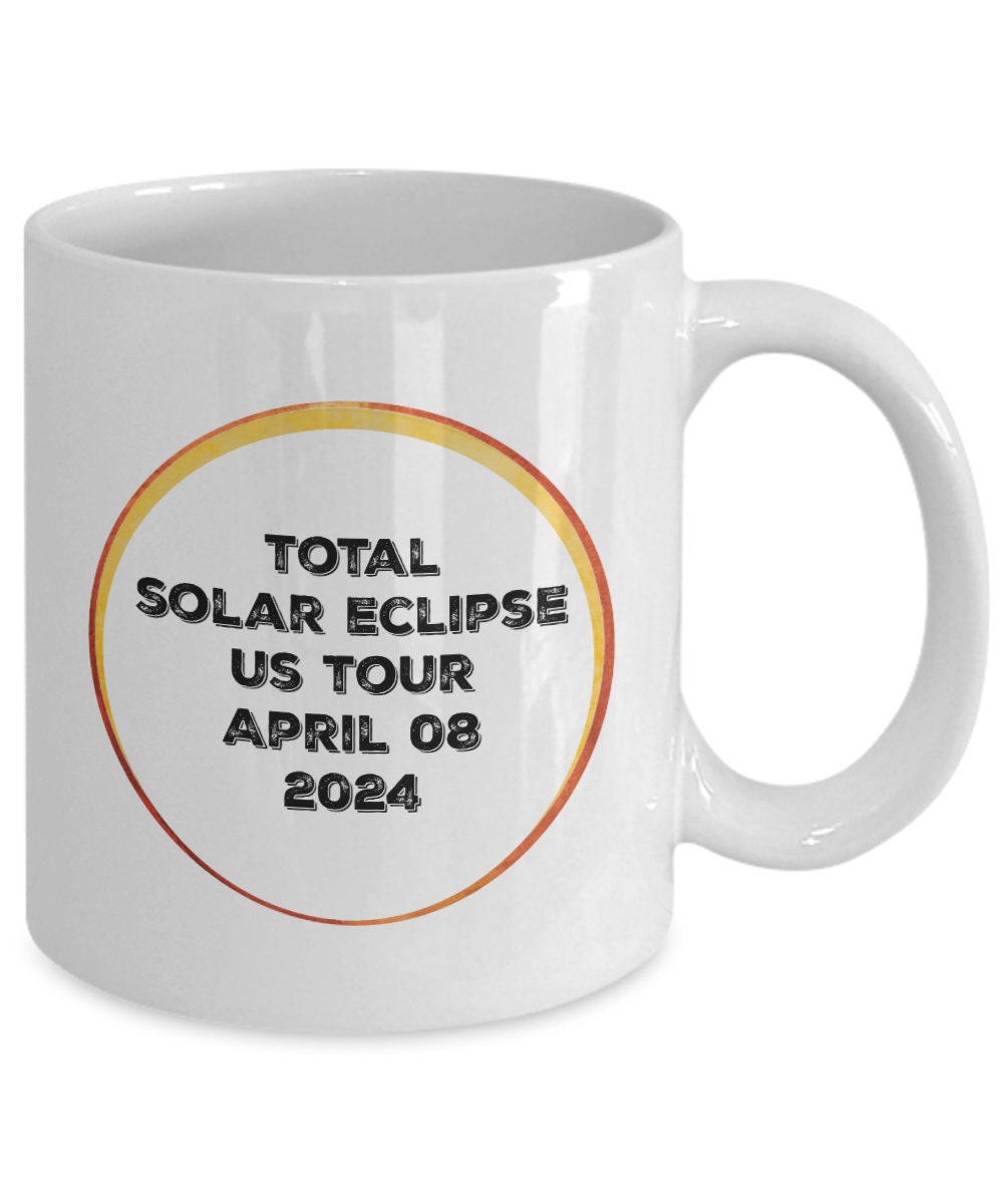 Total Solar Eclipse Mug, Solar Eclipse 2024 US Tour sold by Waterproof ...