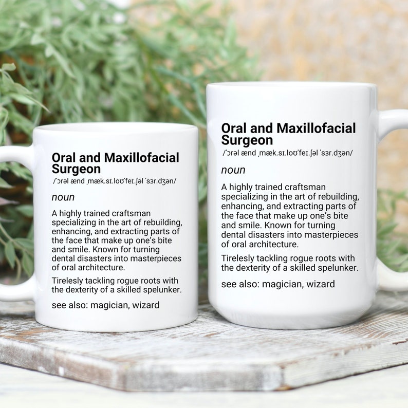 Oral and Maxillofacial Surgeon Gifts, Funny Mug for Oral Surgeon ...