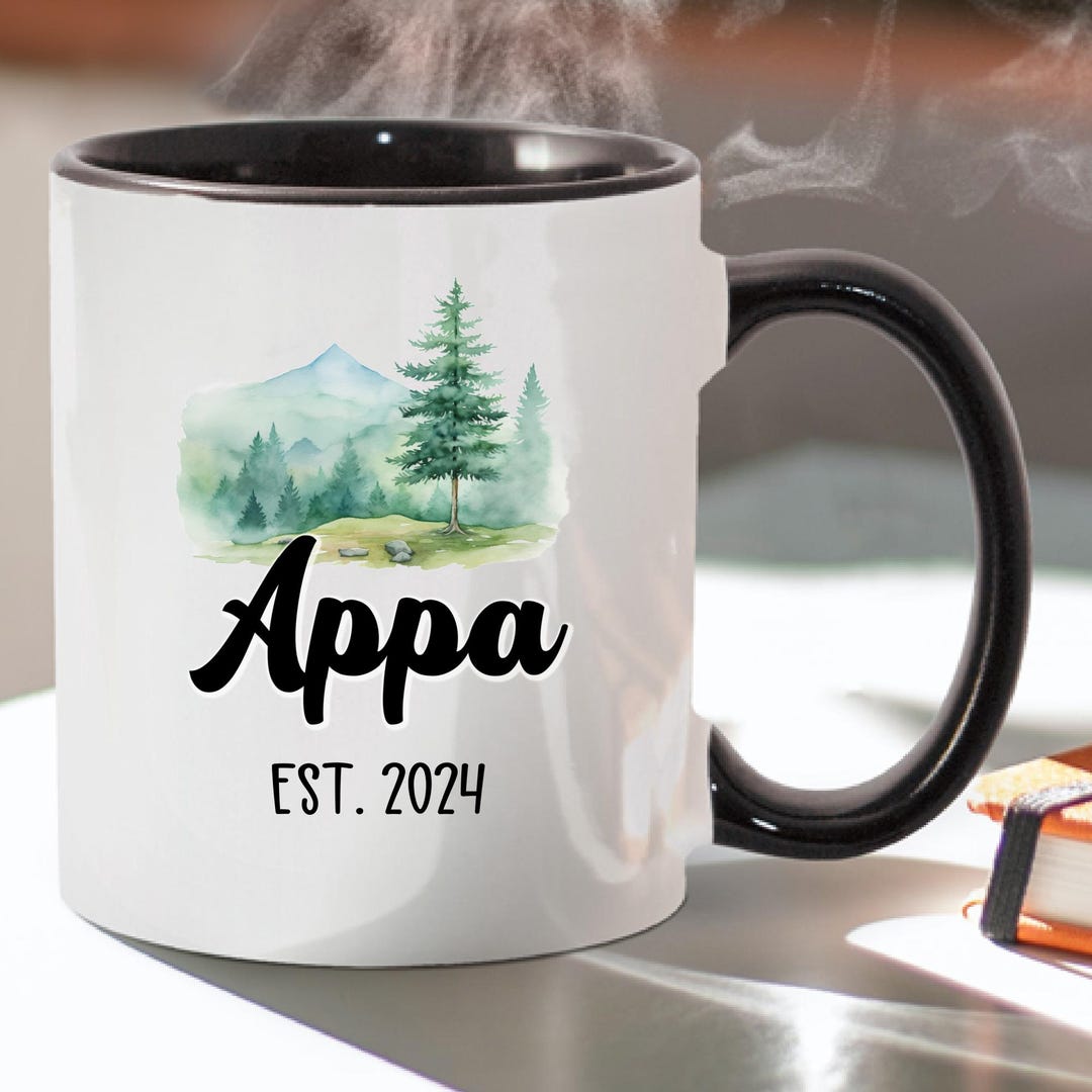 Appa Est. 2024 Mug, Korean Grandfather Mug, Becoming an Appa in 2024 ...