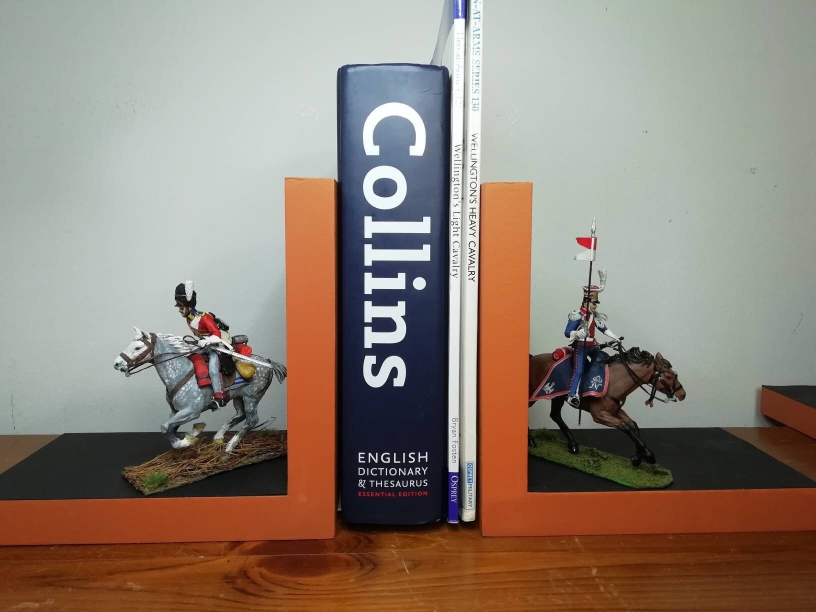 Military bookends Napoleonic cavalry pair Auld enemies | Etsy