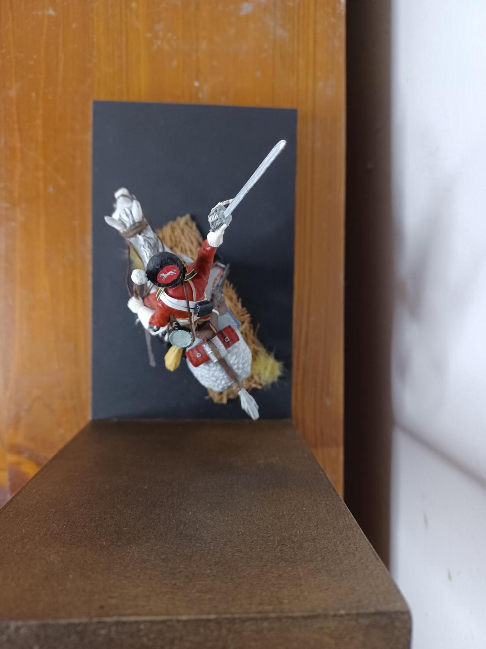 Military Bookends Napoleonic Cavalry Pair British Dragoon and French ...