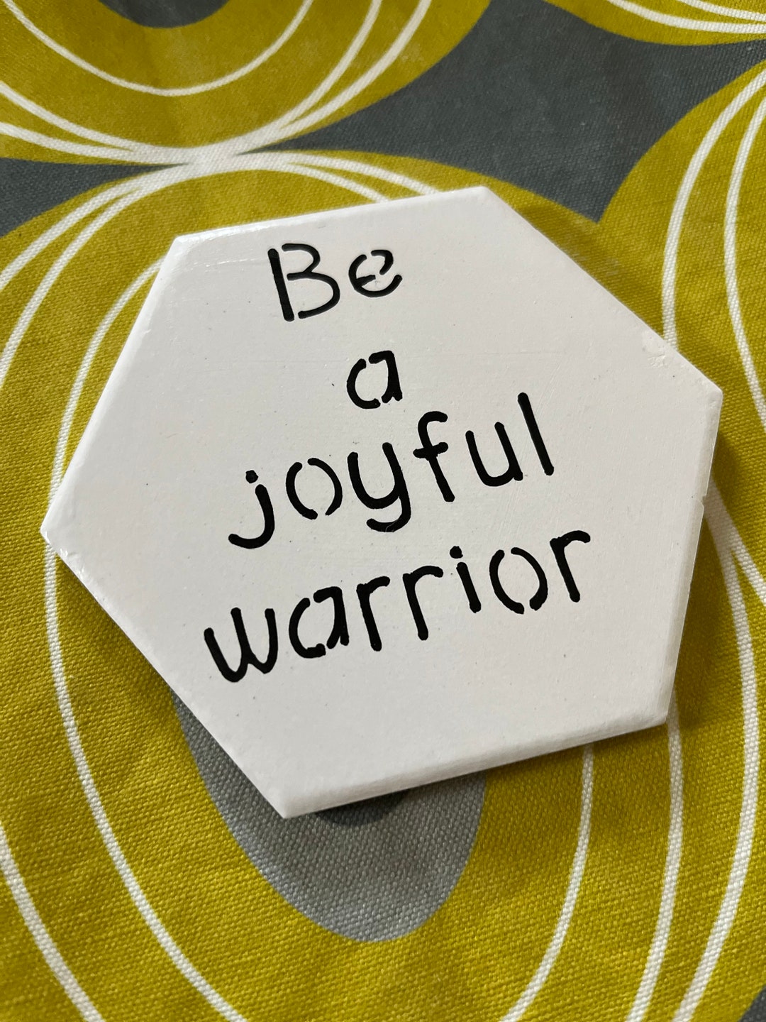Be a Joyful Warrior Coaster/ Statement Coaster/ Feminist Coaster - Etsy