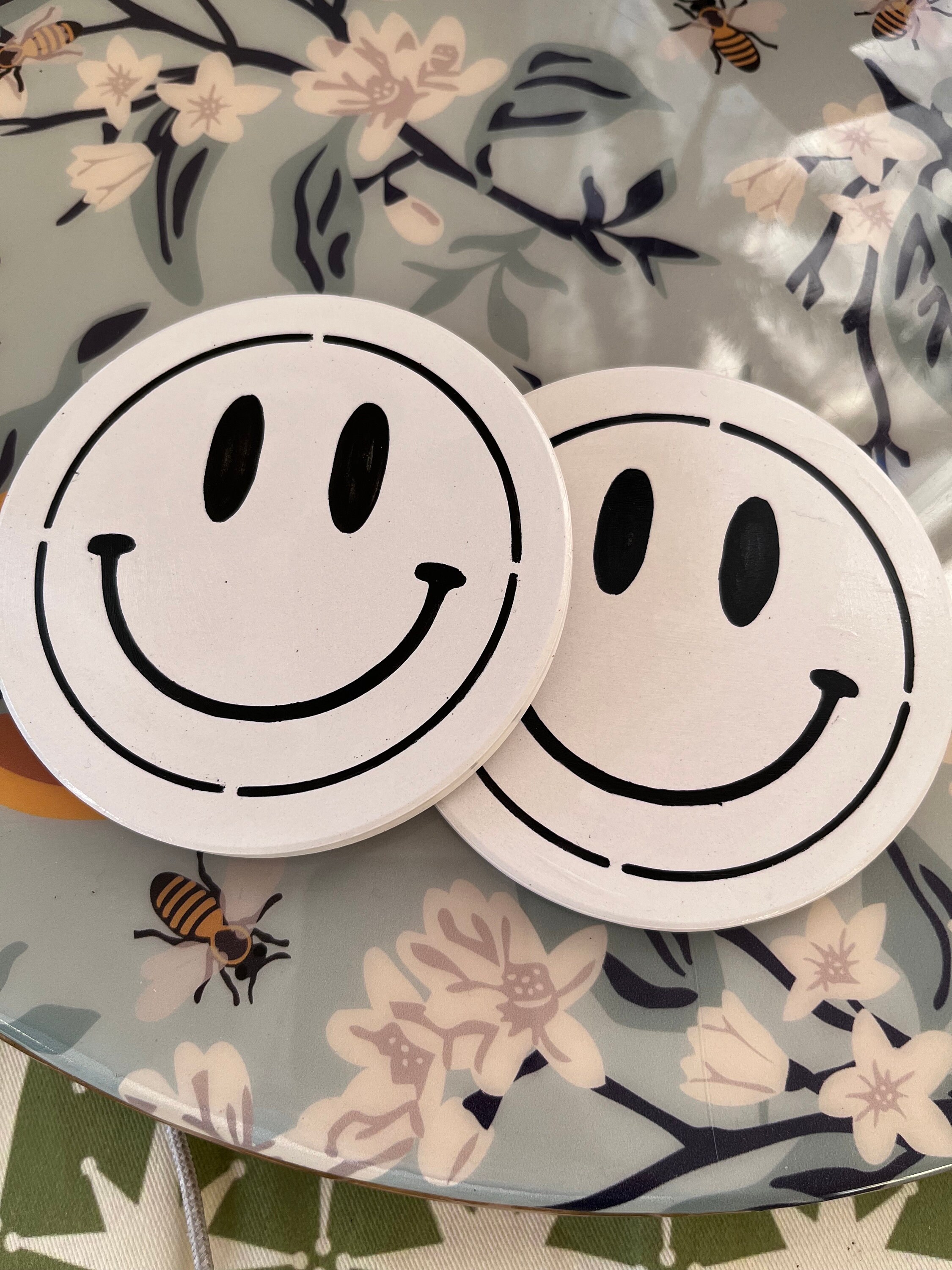Smiley Face Coaster/ Emoji Coaster/ Trivet - Etsy