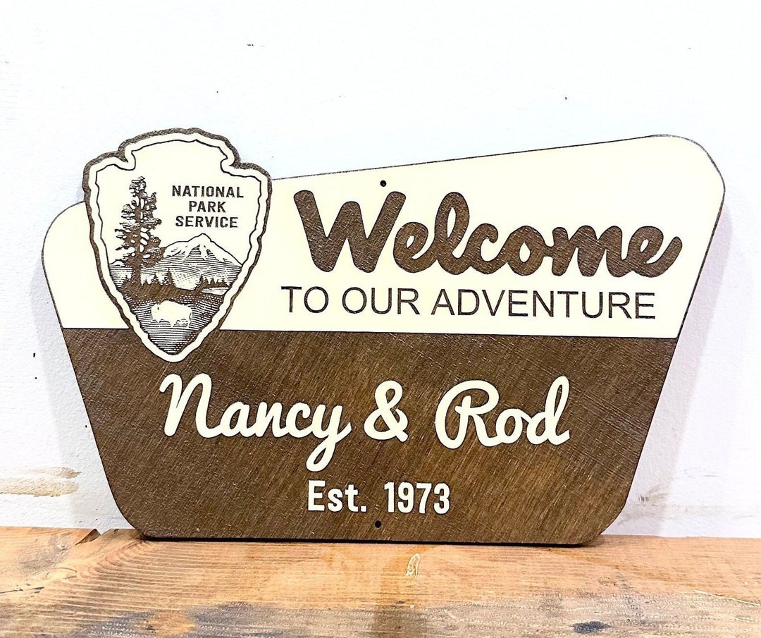 Custom National Park Sign, Personalized Cabin Decor - Etsy