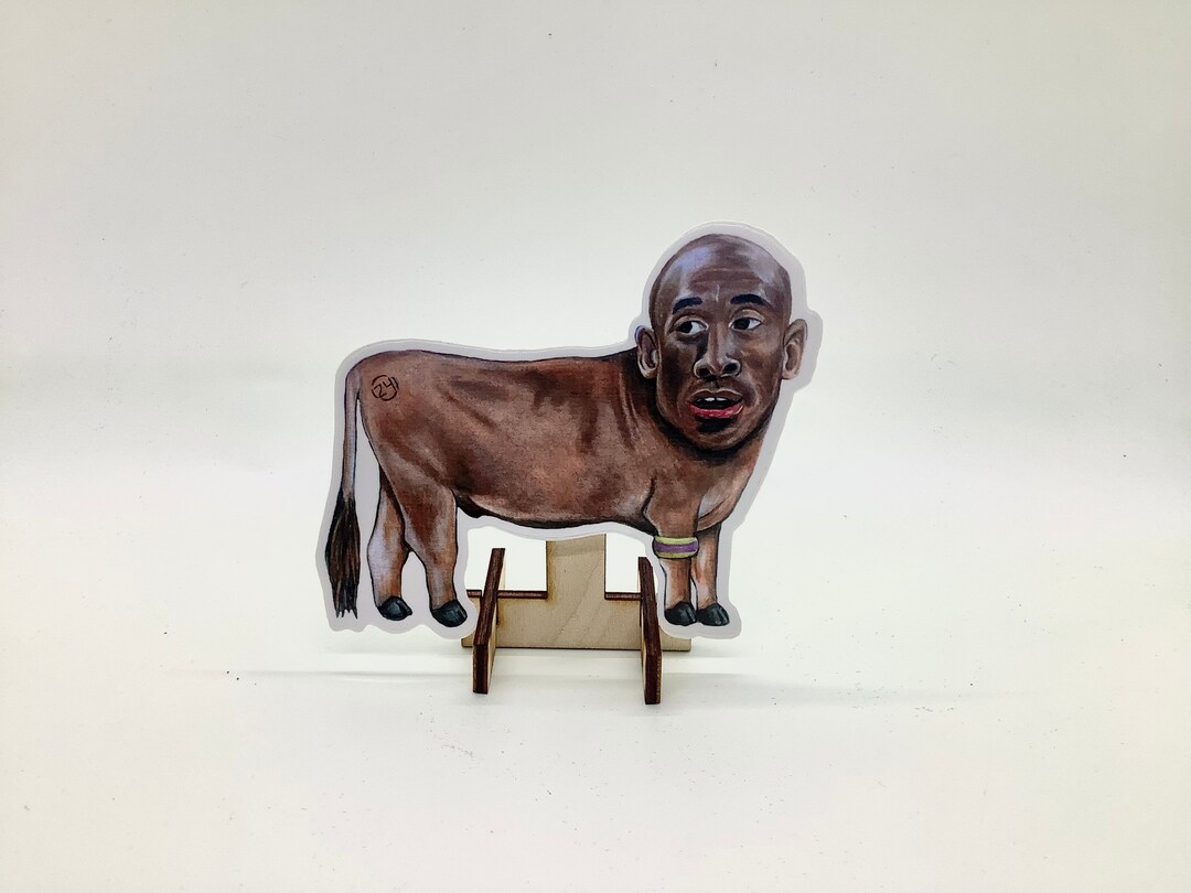 Kobe Bryant Beef Cow Sticker 4 Inches NBA Basketball Lakers Los Angeles ...