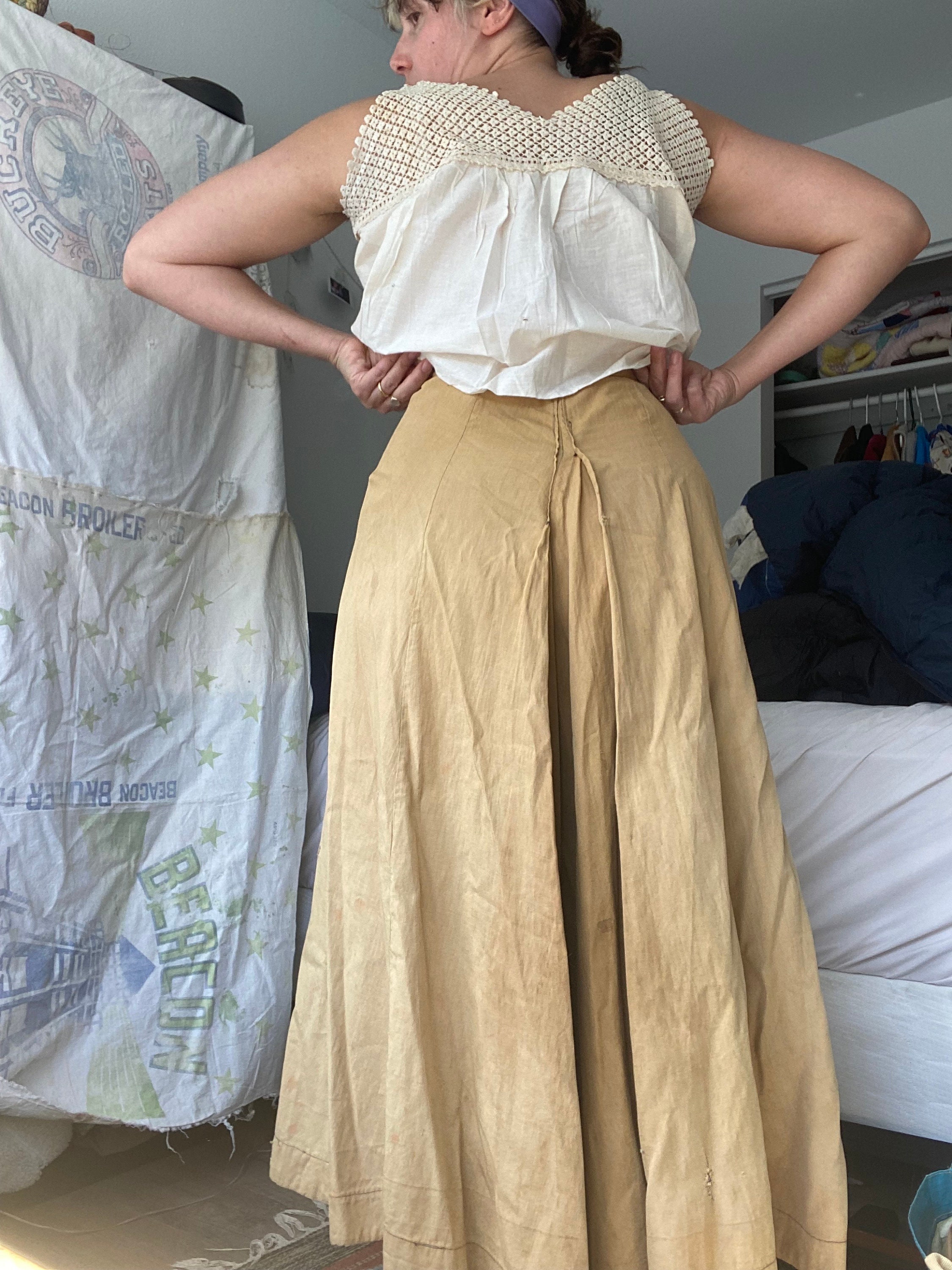 Antique Victorian Early 1900’s Split Skirt Riding Pants 28” Waist - Etsy