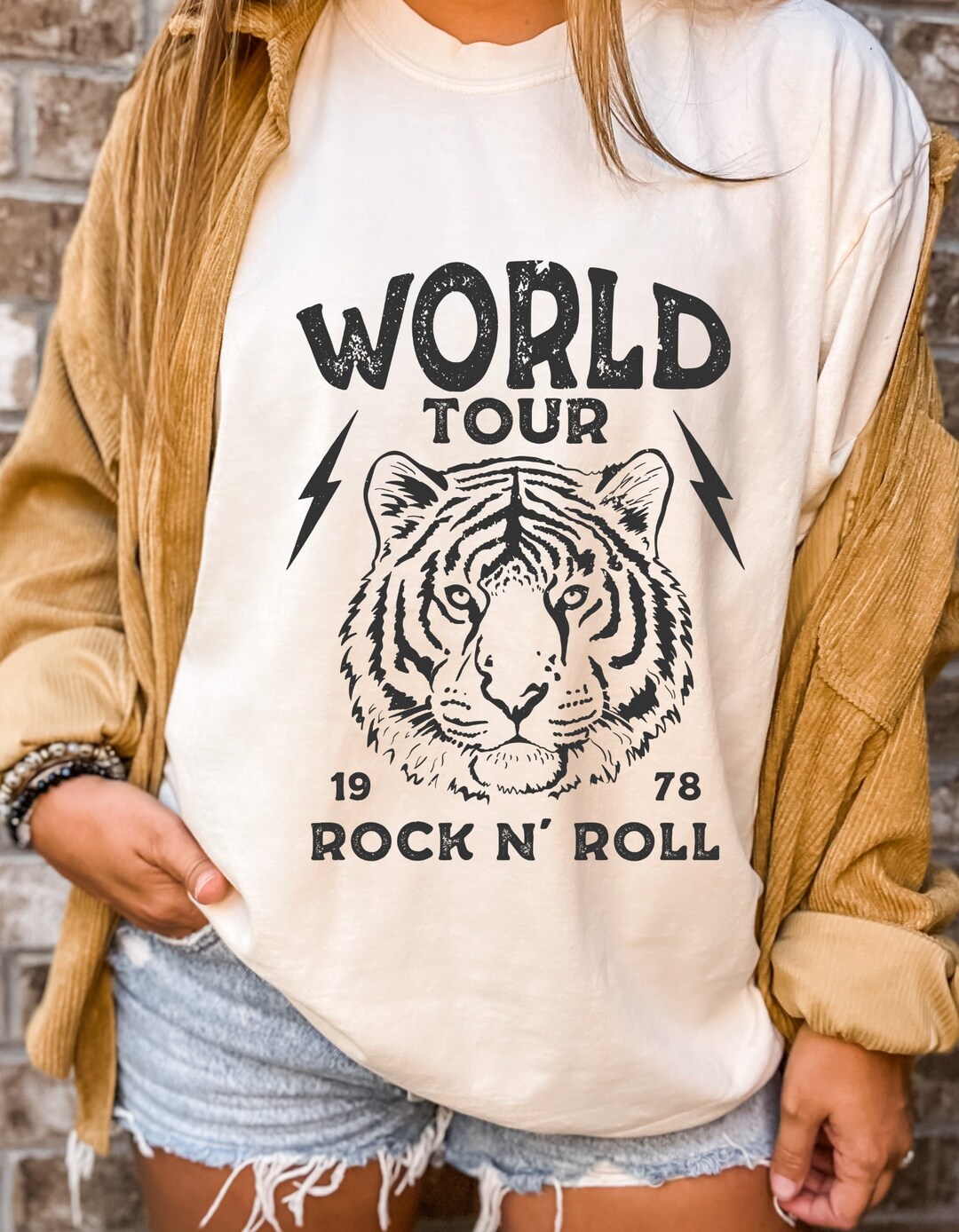 Vintage Style Rock and Roll Shirt,rock & Roll T-shirt,music Lover Tee ...