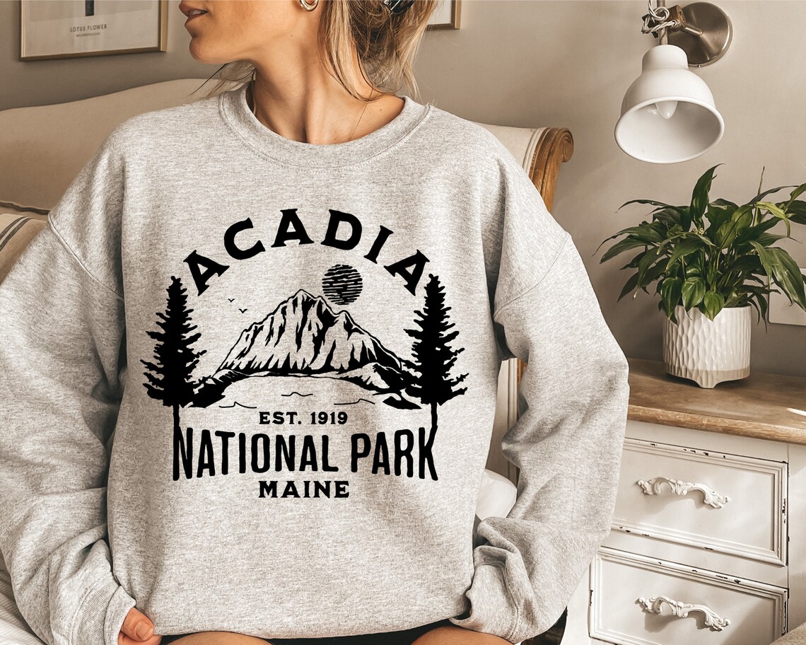 Acadia National Park Sweatshirt, Maine State Sweater, Maine Mama Gift ...