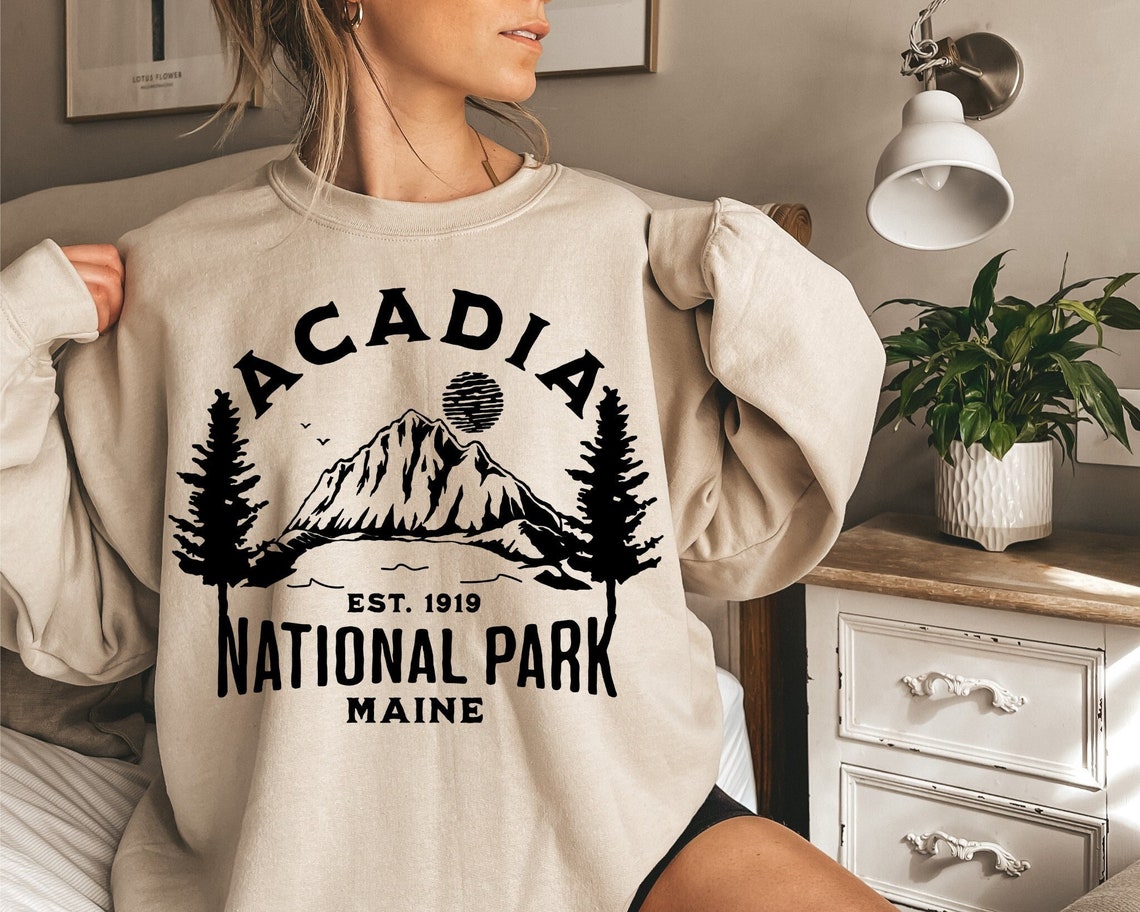 Acadia National Park Sweatshirt, Maine State Sweater, Maine Mama Gift ...