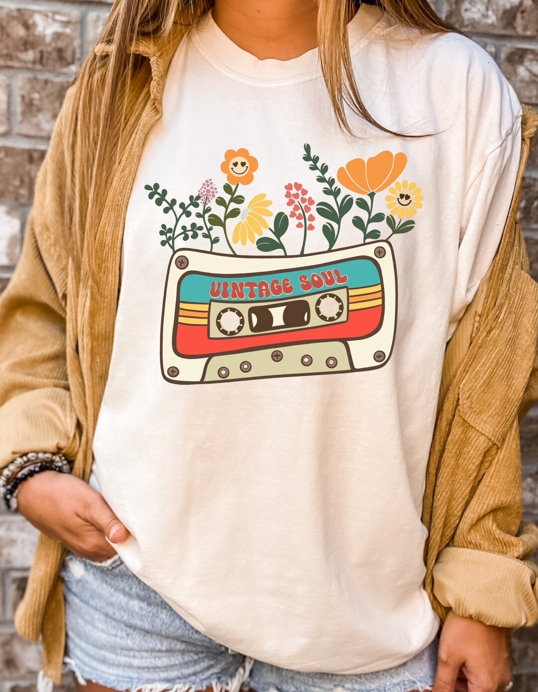 Retro Vintage Soul Cassette Tape Flowers Wildflower Spring| Vintage ...