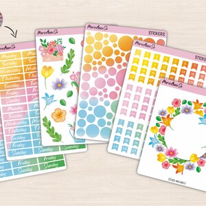 Stickers sur le thème des fleurs et du printemps Bullet - Etsy France