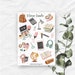 Sticker Sheet Academia Journal Stickers, Study Stickers, Calendar ...