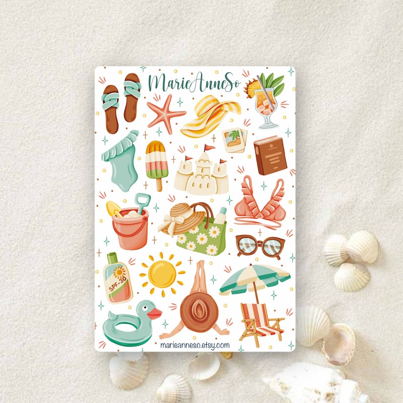 Summer Aesthetic Stickers - Etsy