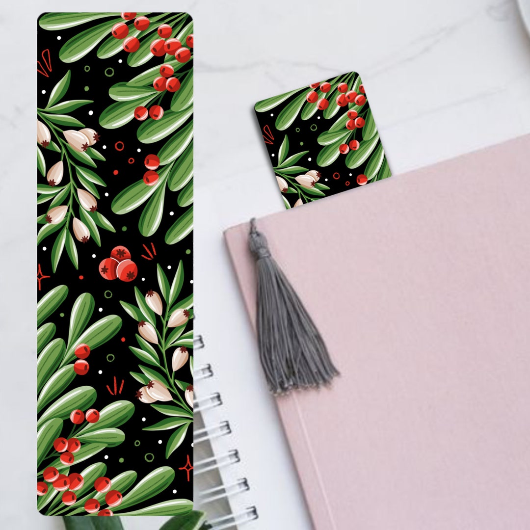 Winter Bookmark With Floral Patterns | Ideal for Readers and Winter ...