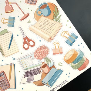 Sticker Sheet Academia Journal Stickers, Study Stickers, Calendar ...