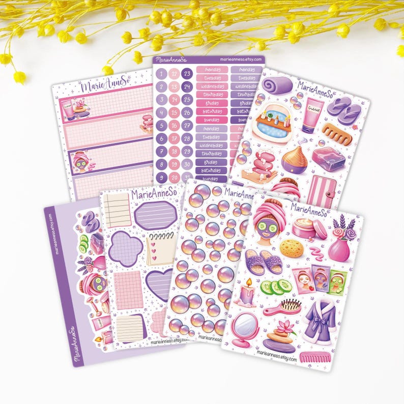 Sheet of Stickers for Notes & Frames | Organizer Stickers | To-do and ...
