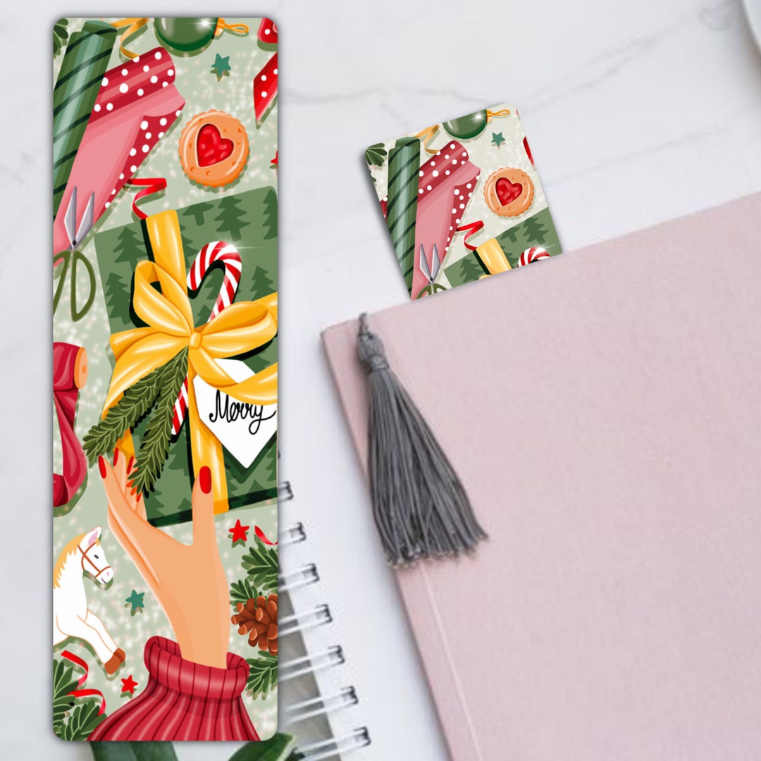 Winter Bookmark | Christmas Illustration | Handmade Bookmark | Reading ...