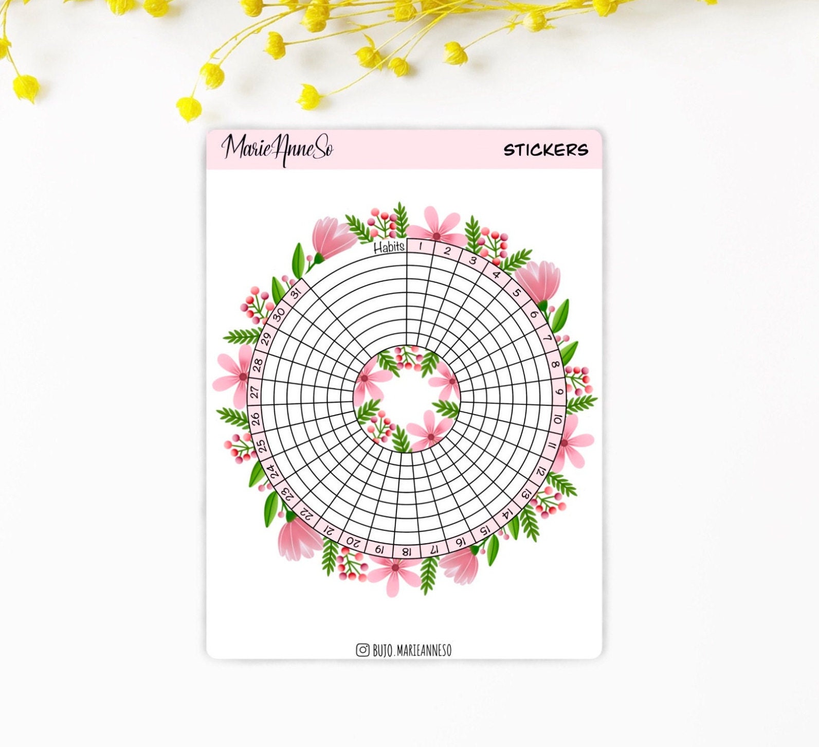 Stickers Habit Tracker Leaf Stickers Habits Stickers - Etsy