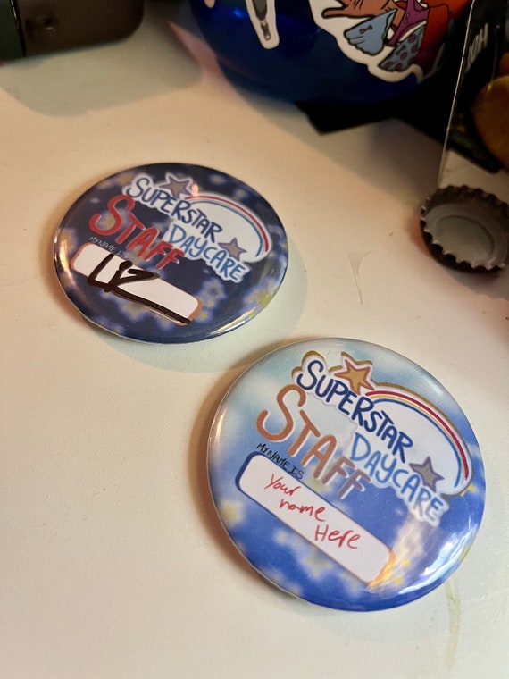 Daycare Staff Buttons - Etsy