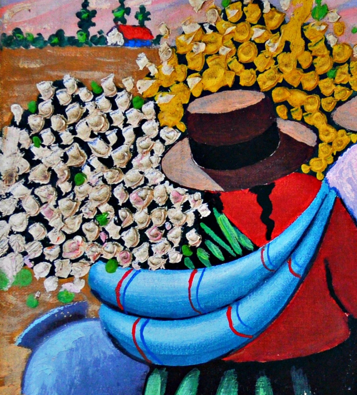 Peru / Peruvian Art Original Oil Painting / Free Shipping | Etsy