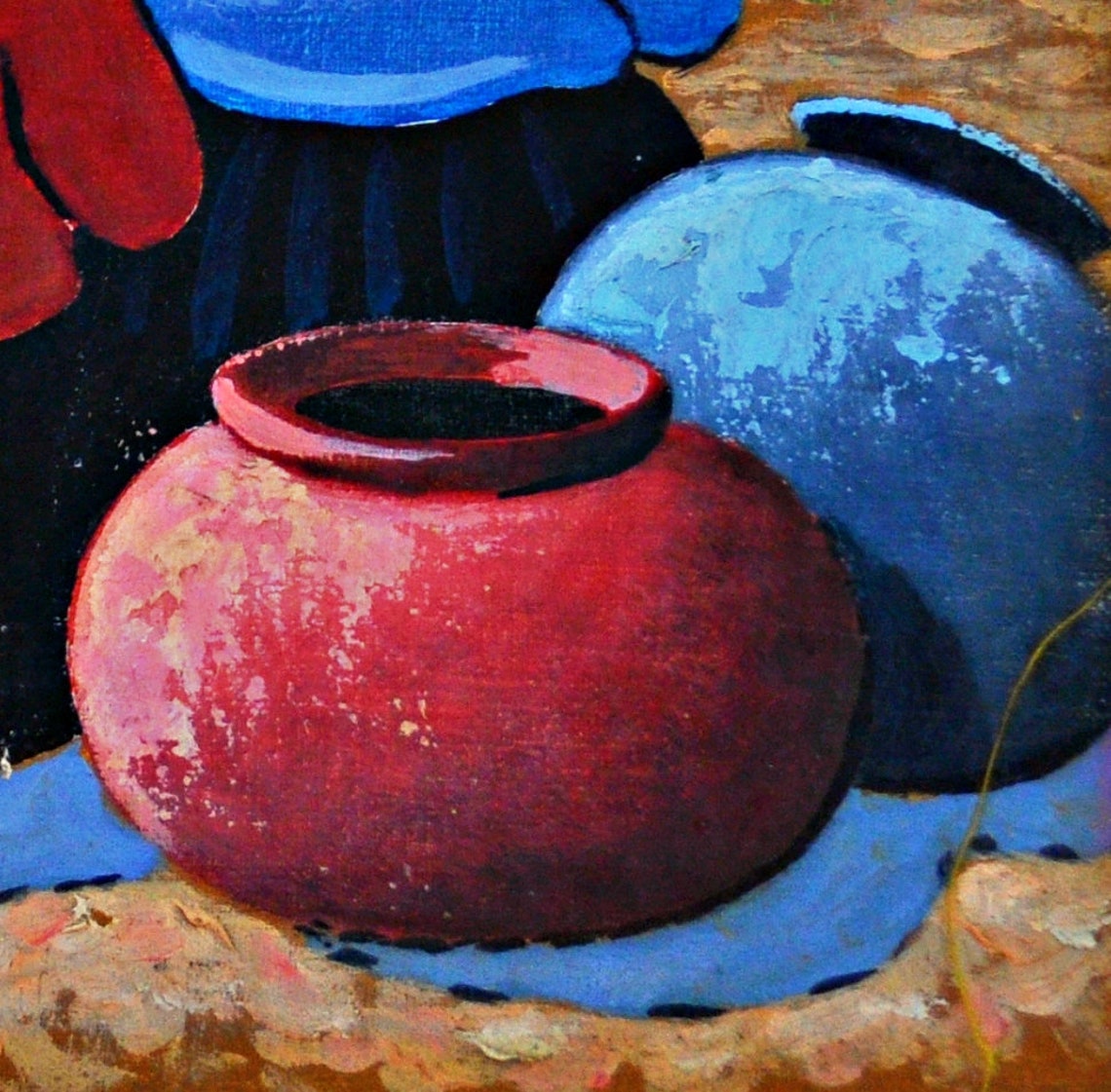 Peru / Peruvian Art Original Oil Painting / Free Shipping | Etsy