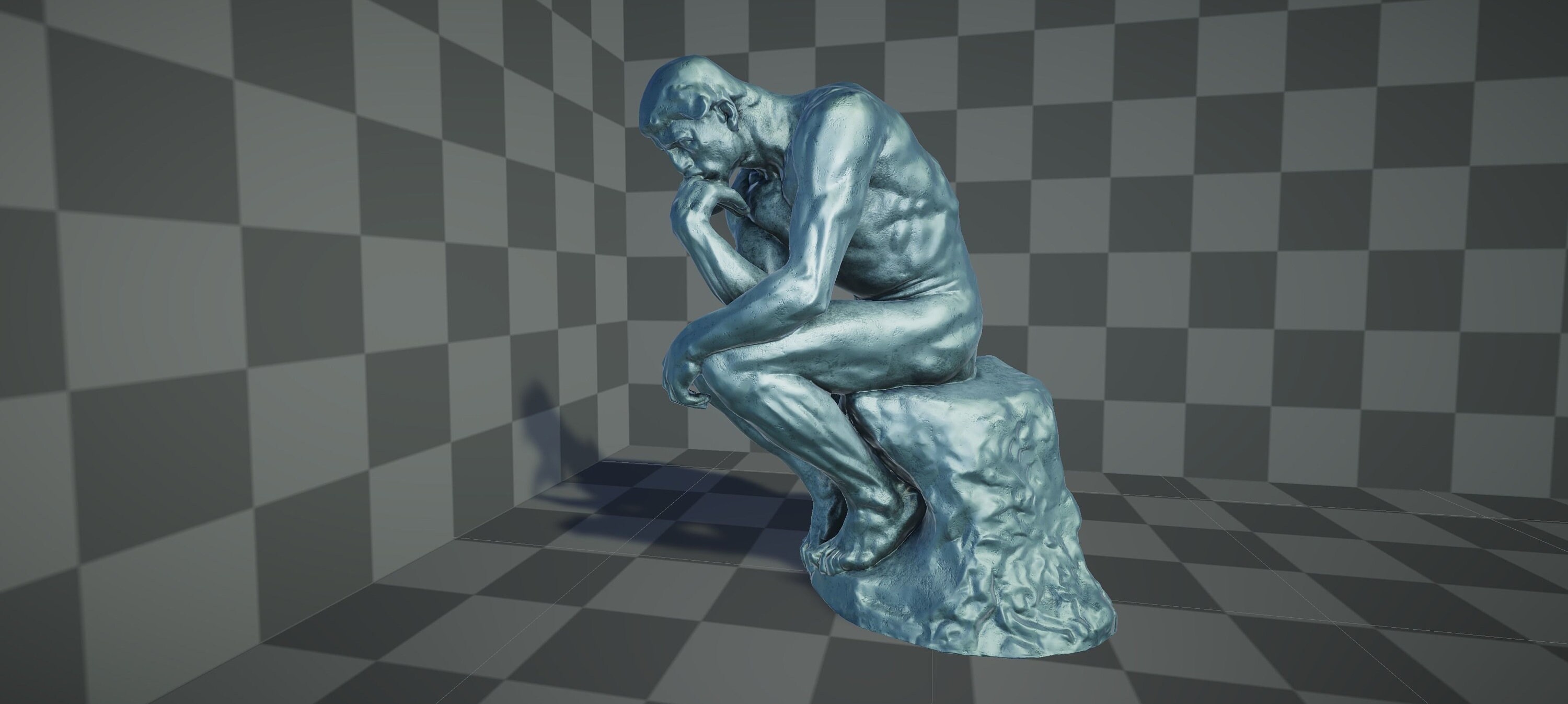 The Thinker Man Sculpturehome Decordecorative Modeltable Decorhome ...