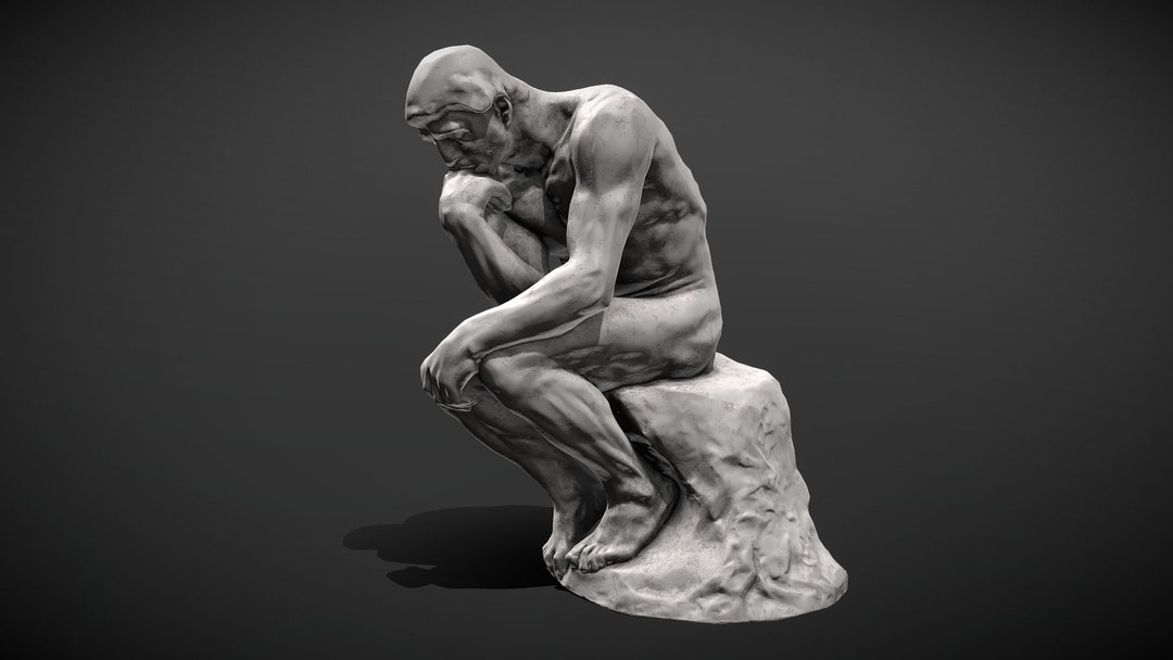 The Thinker Man Sculpturehome Decordecorative Modeltable Decorhome ...