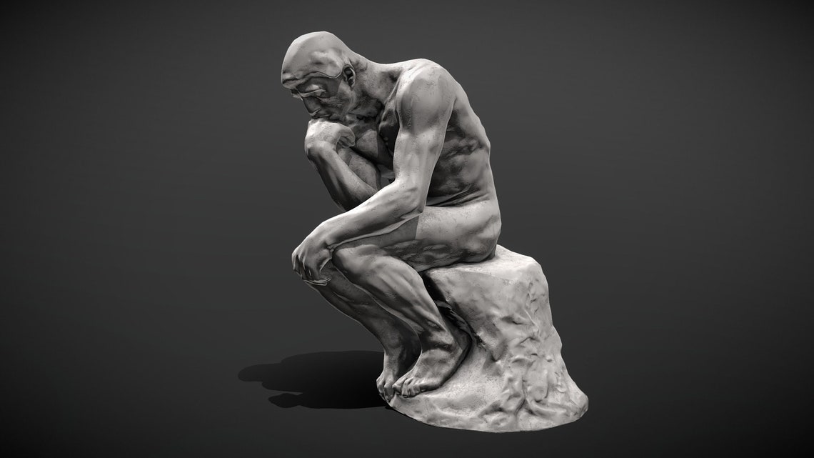 The Thinker Man Sculpturehome Decordecorative Modeltable Decorhome ...