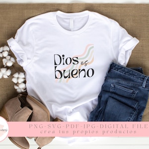 Dios Es Bueno Bundle 4 Diseños SVG, PNG Clipart, , Biblia, Dios Svg ...